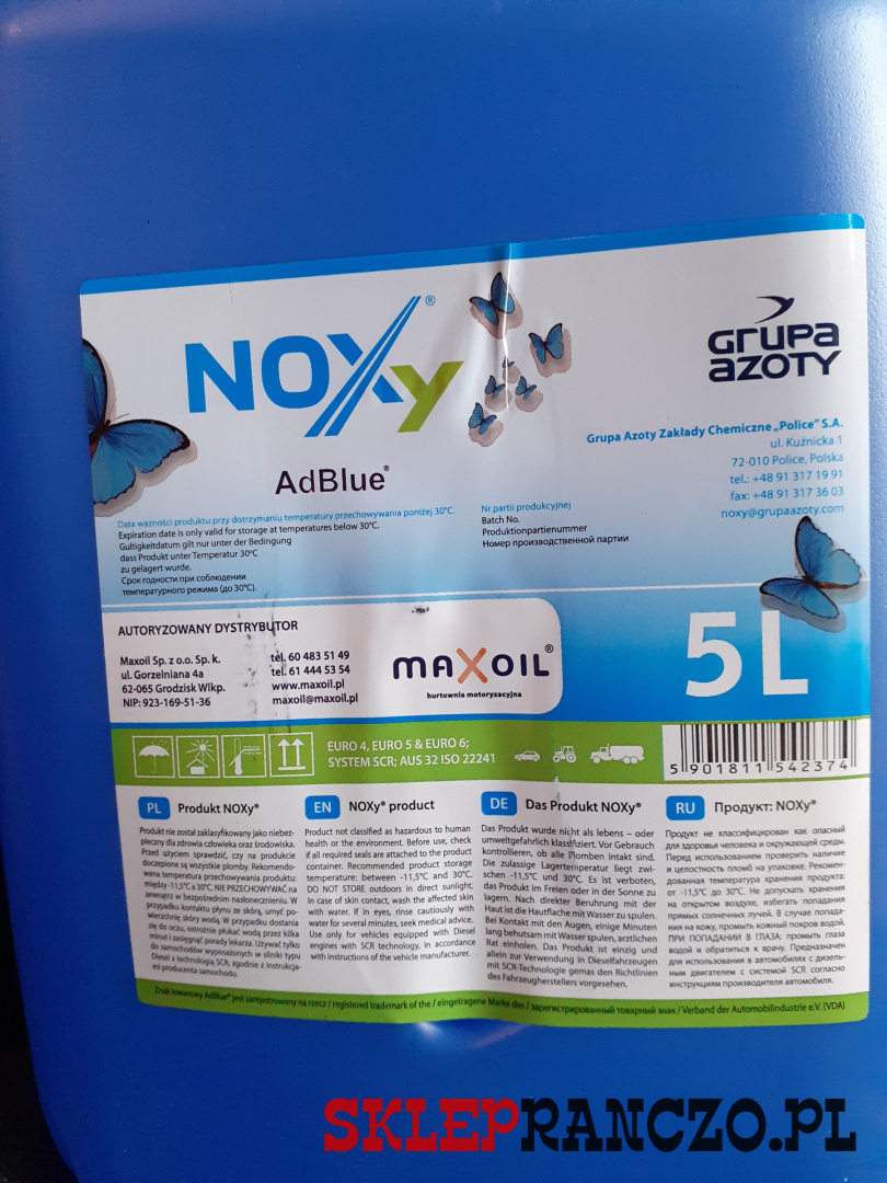 ranczo > AdBlue 5l NOXY